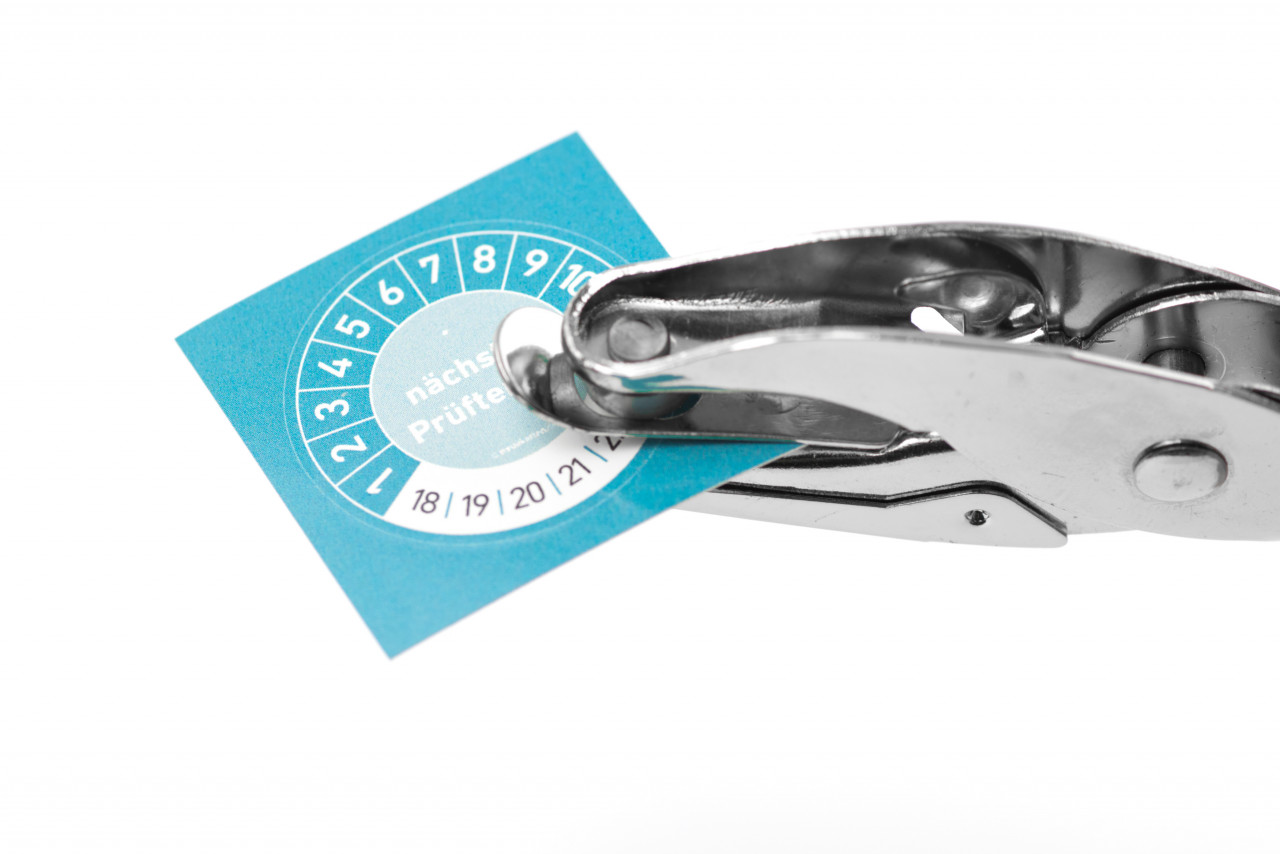 Lochzange Prüfplakettenzange | Rundloch 3mm