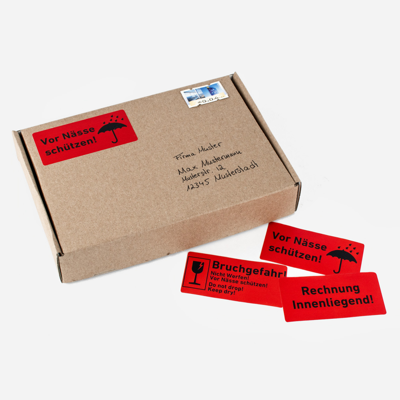 Versandaufkleber "HIER ÖFFNEN" | Etiketten online bestellen