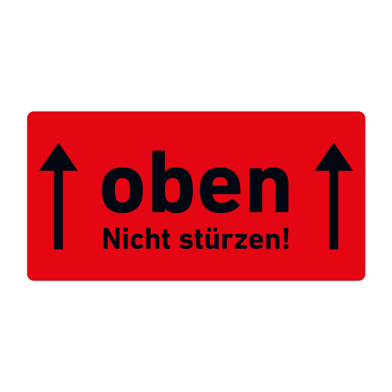 Versandaufkleber "OBEN" | Etiketten online bestellen